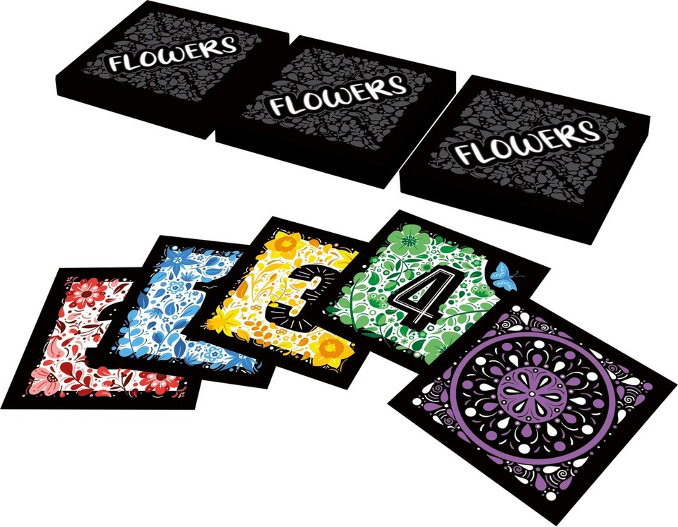 Flowers Card Game - Fast-Paced Color-Matching Strategy Game, Easy to ...