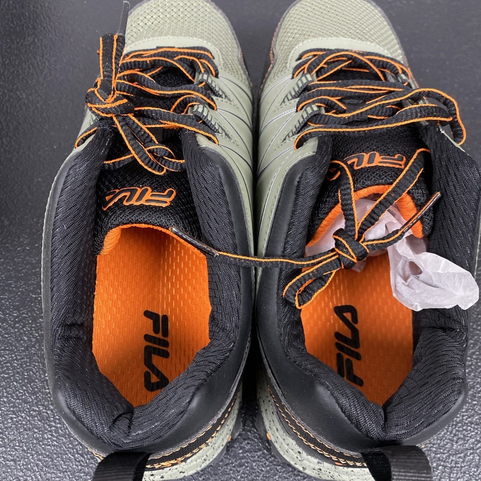 NEW! Fila Evergrand Camo Trail Walking Shoes Grey Black Running Size 8 ...