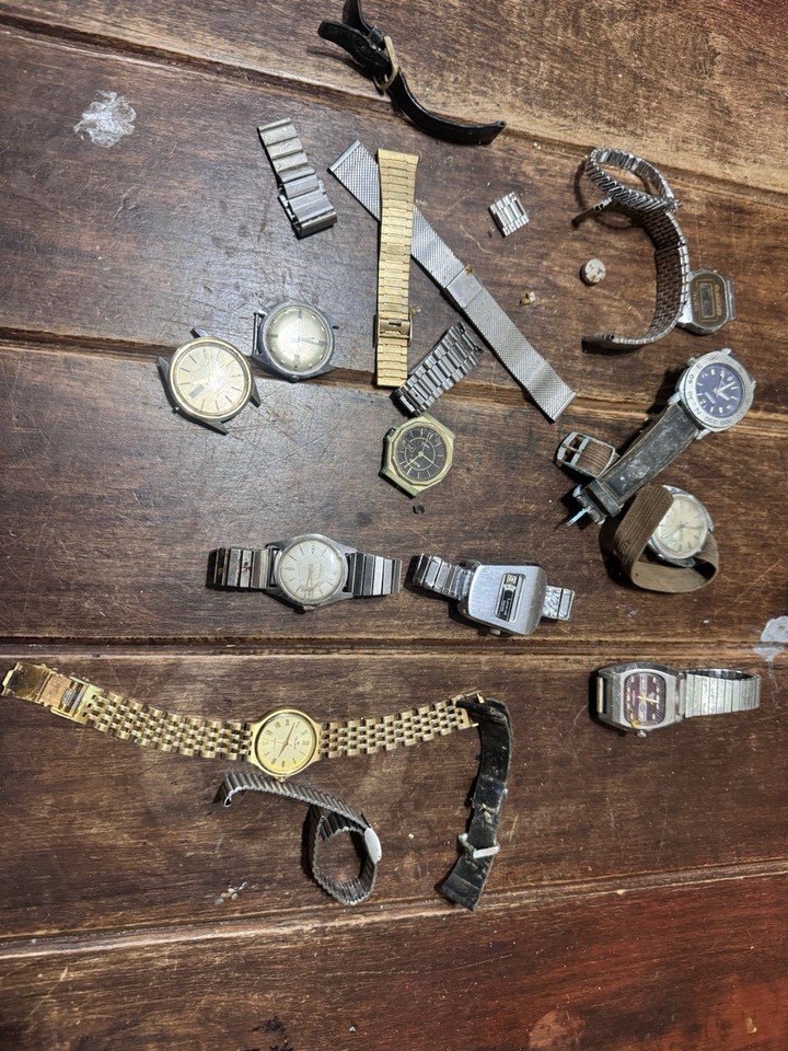 Vintage Lot Of Watches Old President Quartz Citizen Lucerne Swiss Time ...