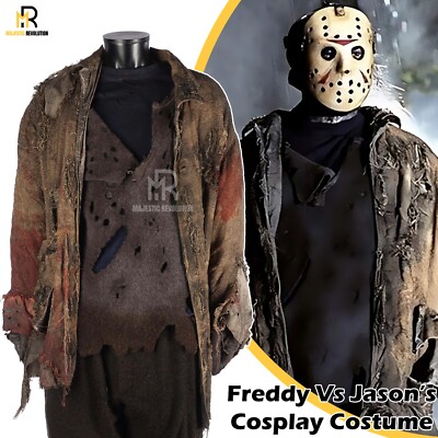 Voorhees Inspired Horror Burlap Coat Men's Halloween Cosplay Costume | eBay
