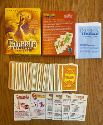 Canasta Caliente Card Game Parker Brothers Official Version - 100% ...