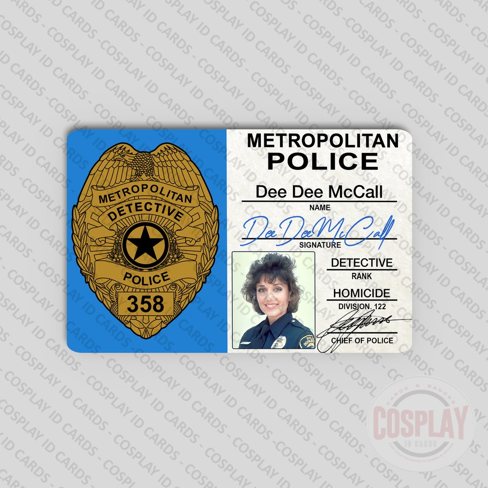 HUNTER TV Show Metropolitan Police ID Badge | Rick Hunter | Dee Dee ...