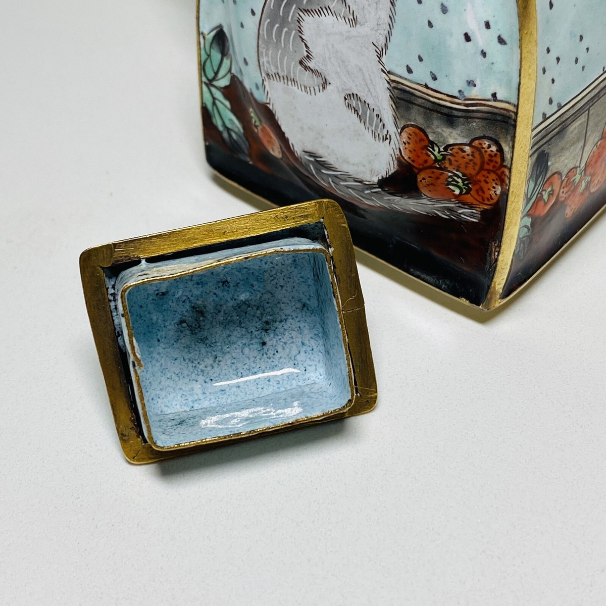 Kitty Miniature Enamel Teapots