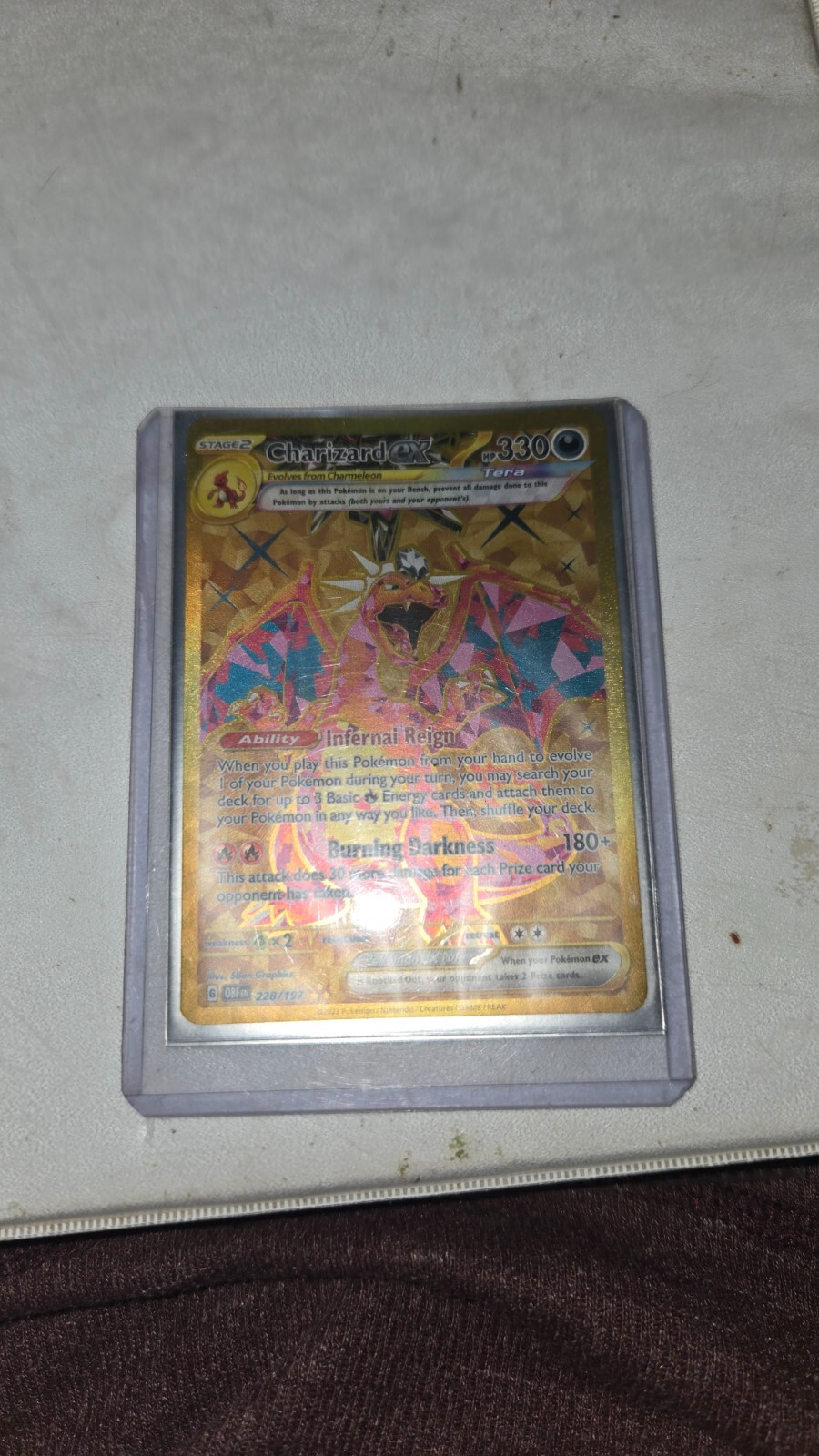 Charizard EX 2023 Scarlet & Violet: Obsidian Flames #228/197 Hyper Rare ...