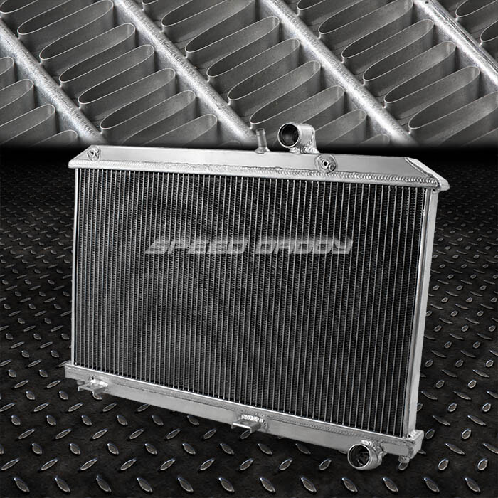 2-ROW ALUMINUM RADIATOR+2X 10"FAN RED FOR 04-08 MAZDA RX-8/RX8 SE3P 13B ...