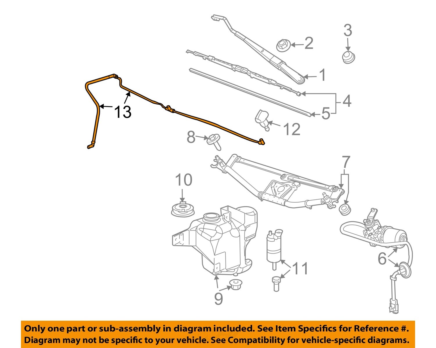 GM OEM 03-12 Canyon Windshield Wiper Washer Components-Washer Nozzle ...