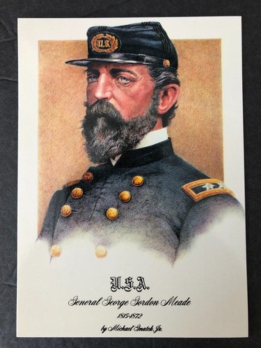 GETTYSBURG PA * CIVIL WAR BATTLEFIELD * GENERAL GEORGE G MEADE postcard ...