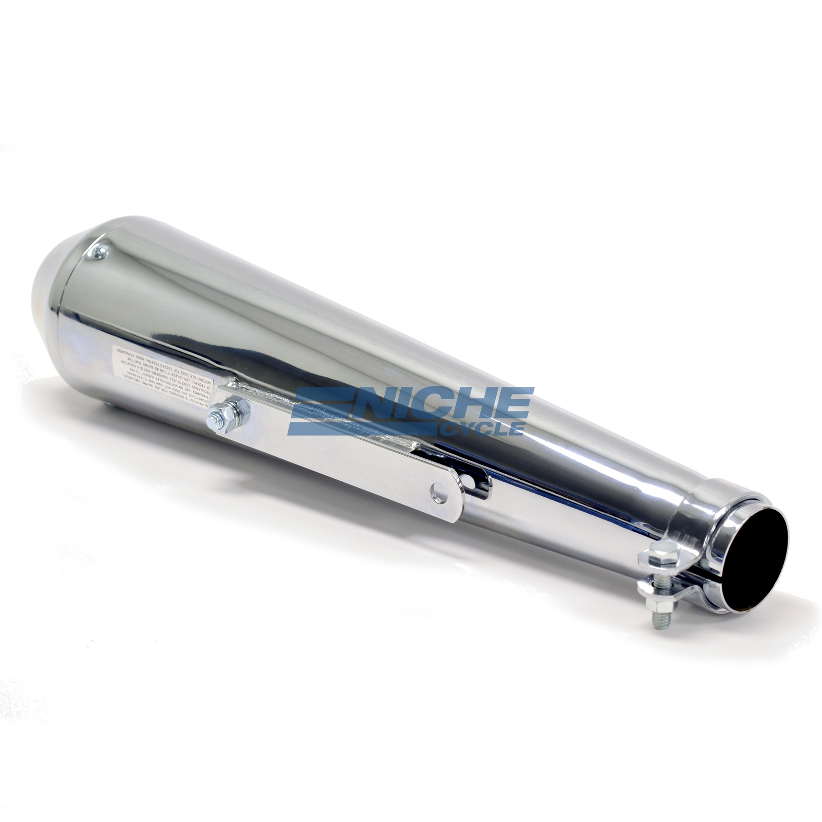 17" Shorty Dunstall Motorcycle Muffler Reverse Cone 1.5",1.625",1.75 ...