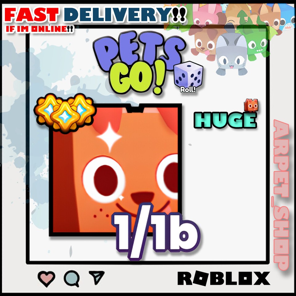 PETS GO - ROBLOX - PETS | HUGE | GEMS | ROBLOX PETS GO/PETS RNG | eBay