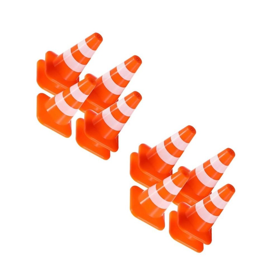 7 Pcs Miniature Traffic Cones Road Construction Cones Kids Traffic ...