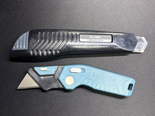 1 Anvil Quick Blade Release Folding 1 Uline Retractable W/ Cut Off ...