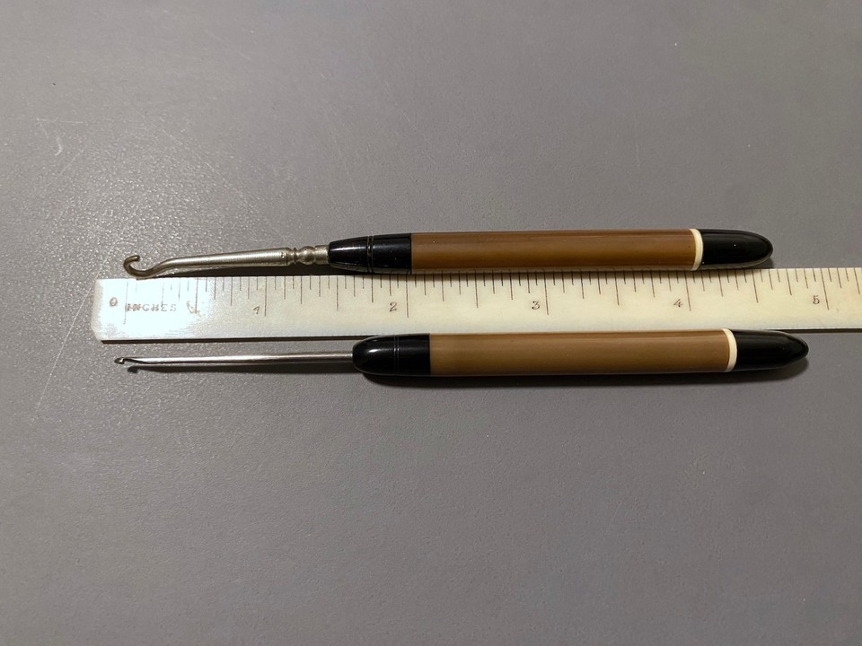 Antique c. 1920 Bakelite Sewing Set Needle Case Tools Scissors Sterling ...