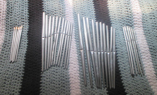 Pipe organ vintage Variety of pipes. 5 Bourdon top , 11 1 1/3, 10 ...