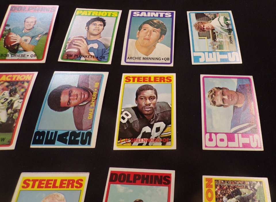 1972 TOPPS FOOTBALL CARD SET 1-263 GREAT STARTER 9 MISSING CARDS STARS ...