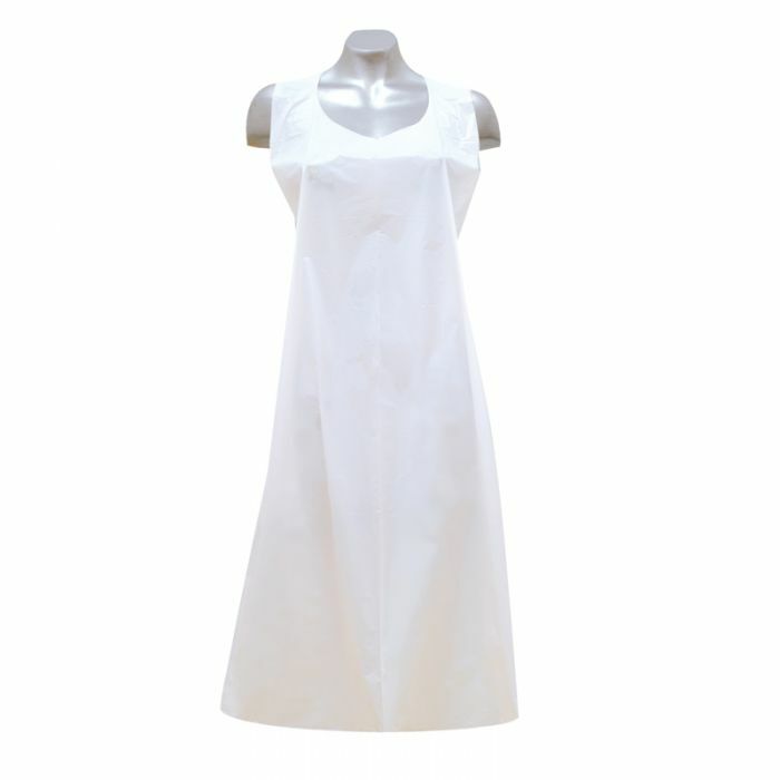 1000 DISPOSABLE PLASTIC PPE APRON WATERPROOF POLYTHENE APRONS ECO FLAT ...