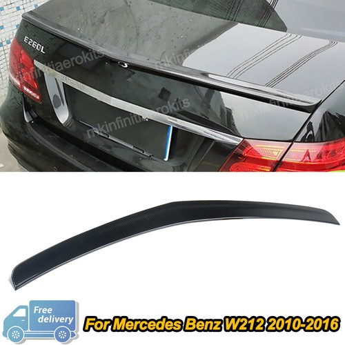 Rear Trunk Spoiler Fit Mercedes Benz W212 E350 E400 E500 2010-16 Carbon ...