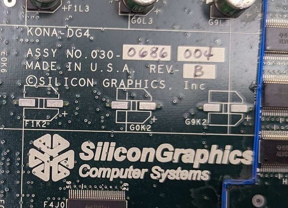 Silicon Graphics SGI Onyx 030-0686-004 KONA-DG4 Module Board DG4-2 ...