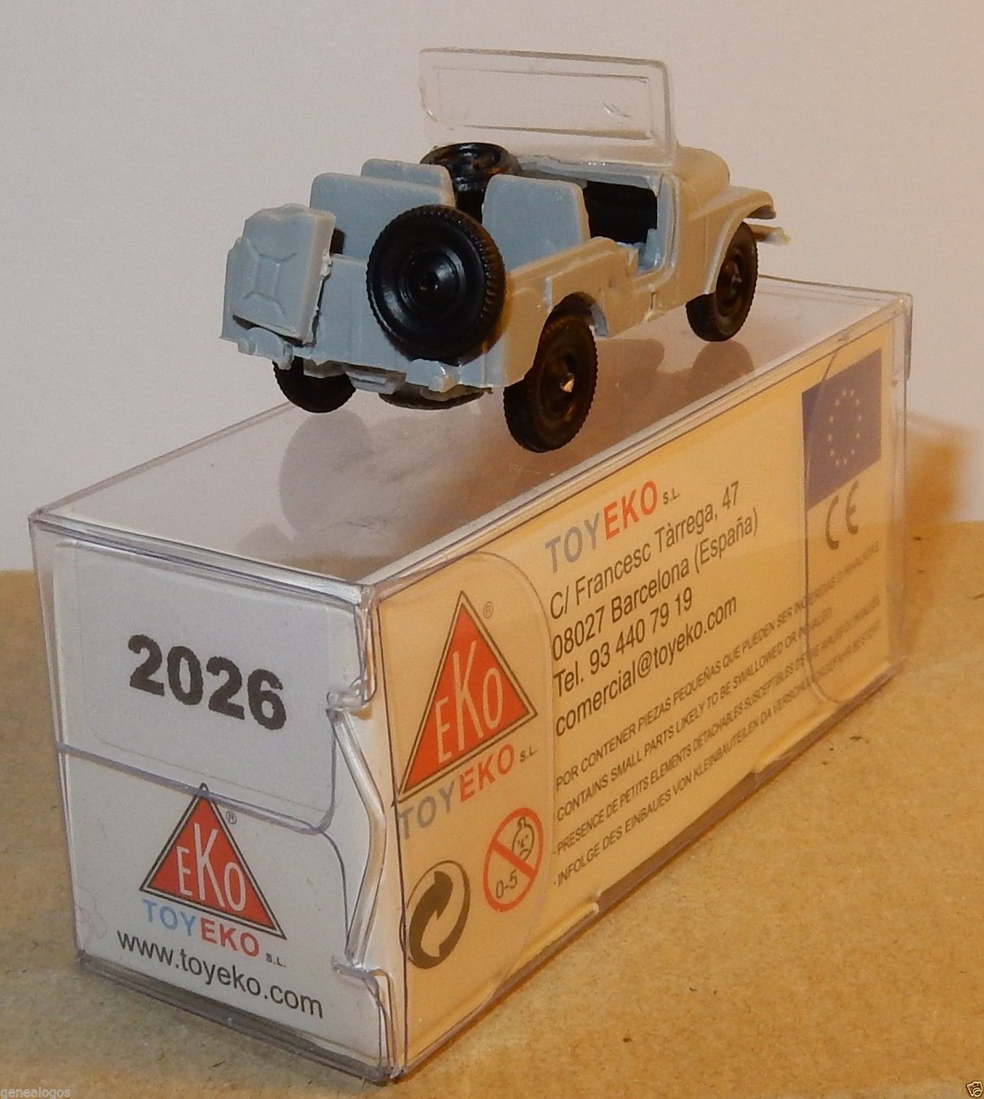 MICRO TOY EKO TOYEKO HO 1/86 1/87 MADE IN SPAIN JEEP WILLYS REF 2026 au ...