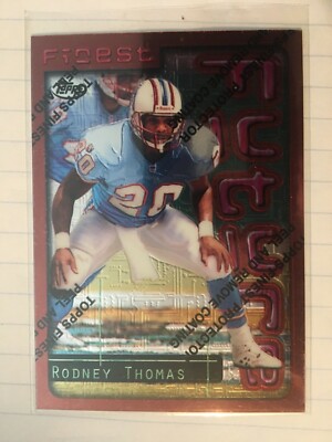 1996 Topps Finest Future Oilers Rodney Thomas Rookie Card #91 | eBay