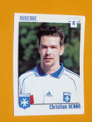 #14 CHRISTIAN HENNA AJ AUXERRE AJA PANINI FRANCE FOOT 99 FOOTBALL 1998 ...