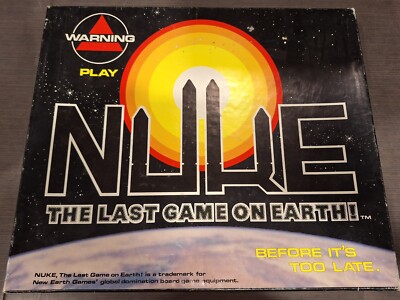 Nuke - The Last Game on Earth - 1984 New Earth Games Board Game Complete Nice! | eBay
