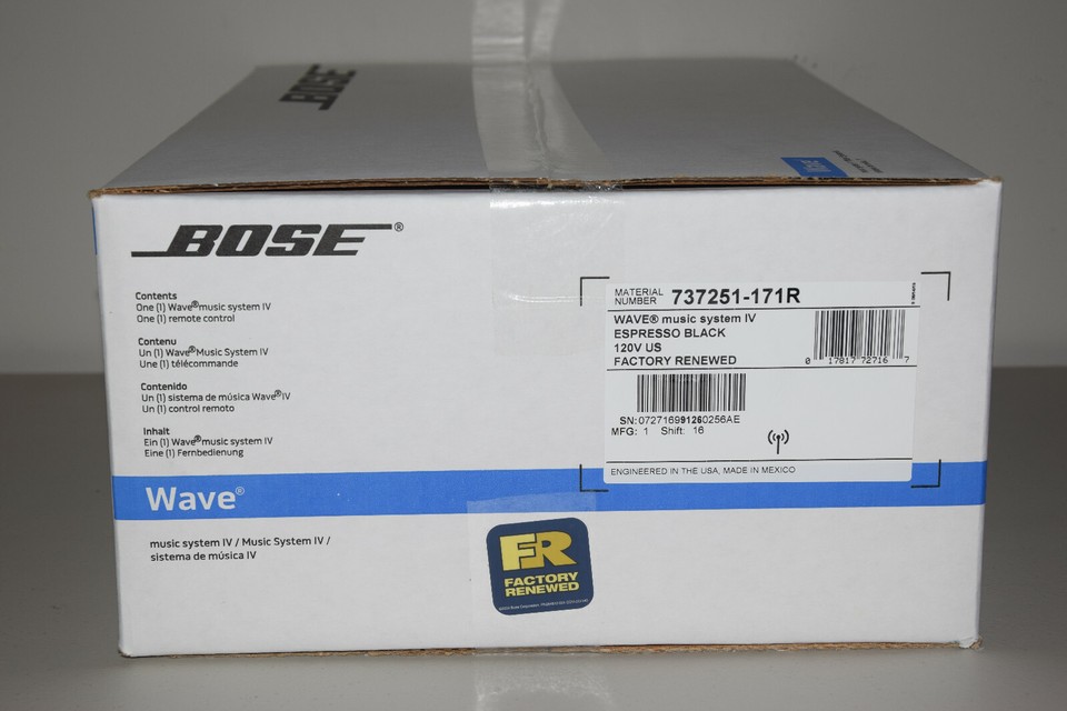 Bose Wave IV Music Sound System CD MP3 Player AM & FM Radio Tuner ...