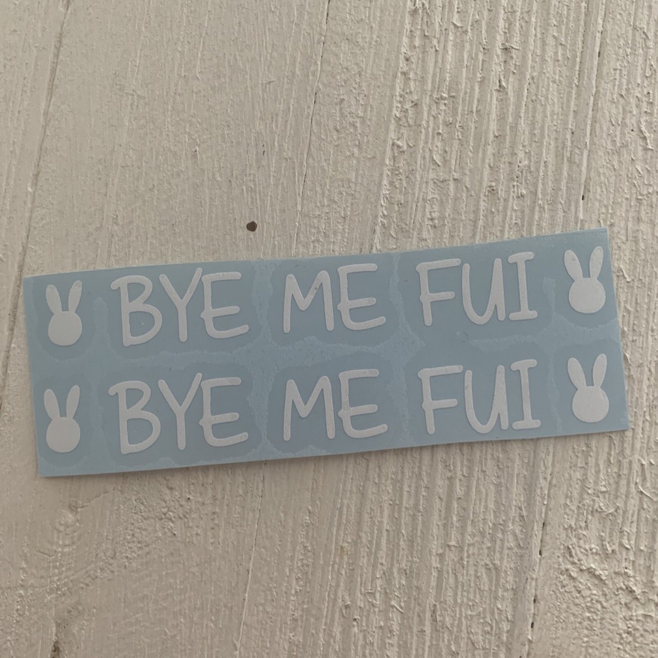 Bye Me Fui Bad Bunny Custom Vinyl Decal Mirror Sticker Bumper Laptop ...