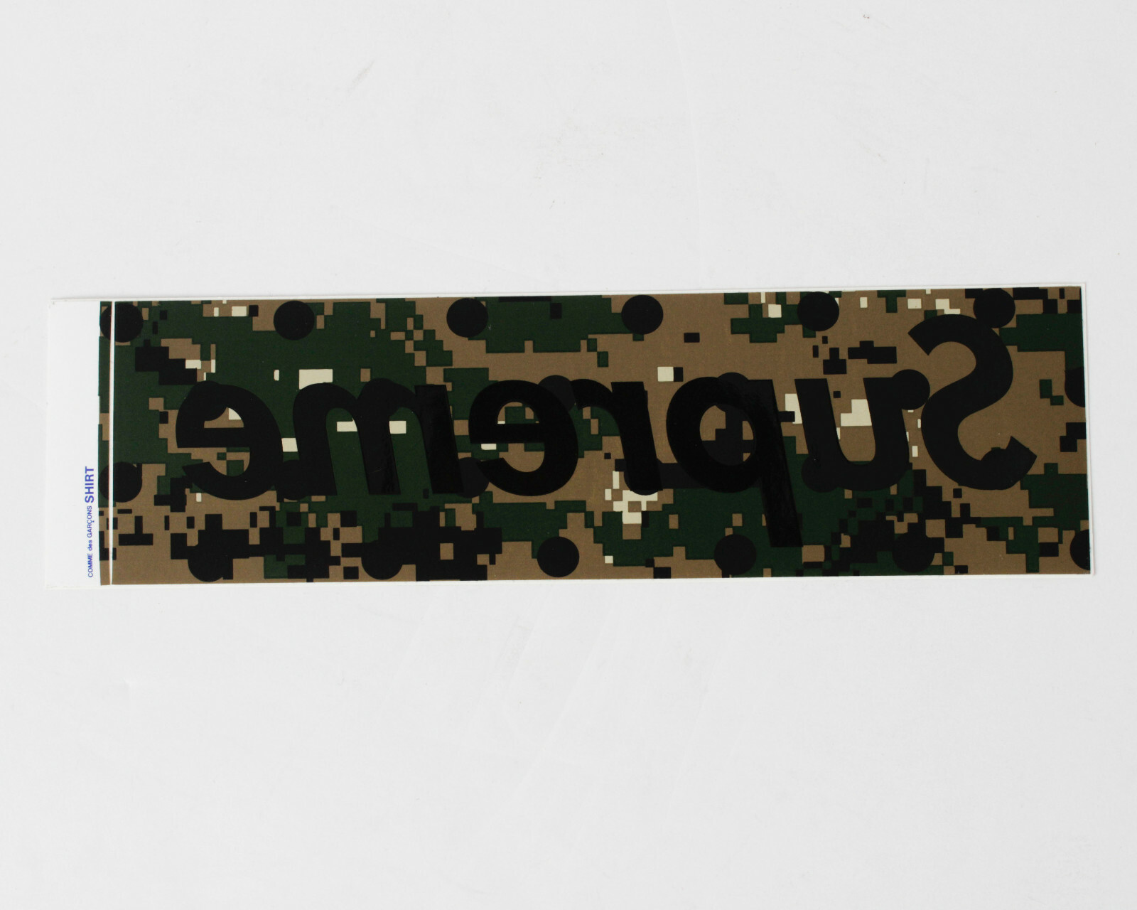 Supreme Camouflage Camo CDG Commes Des Garcons Sticker Box Logo Bogo ...