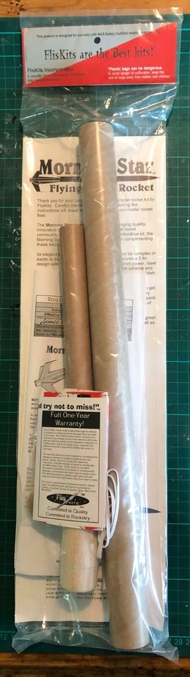 Flying Model Rocket Kit - Rare Numbered Fliskits 'Morning Star' #27 | eBay