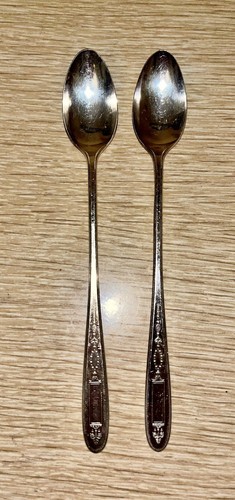 Vintage Silver Plated 7 3/4” Long Iced Tea Drink Stirrer Spoons ...