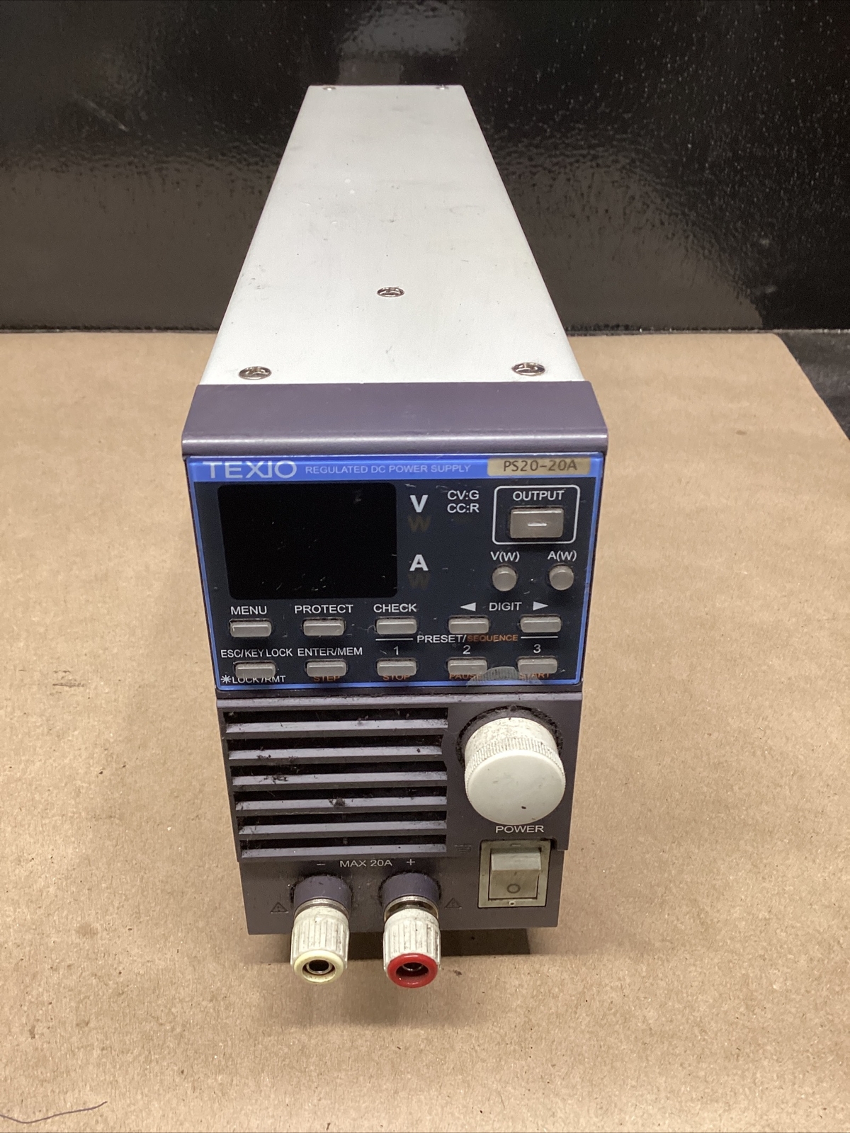 TEXIO DC Regulated Power Supply PS20-20A 100-240V 600VA #700F39FML | eBay