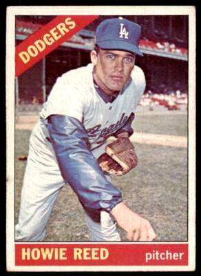 1966 Topps Baseball Card Howie Reed R Los Angeles Dodgers #387 | eBay