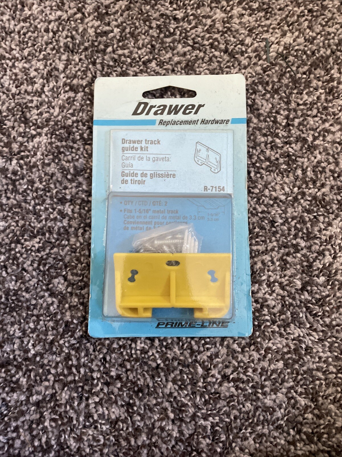 Prime Line Products R 7154 Drawer Guide Metal Track in Yellow Color for ...