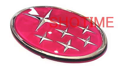 SUBARU GC8 Impreza WRX STI Front Grille Custom Pink Ster Emblem Badge ...