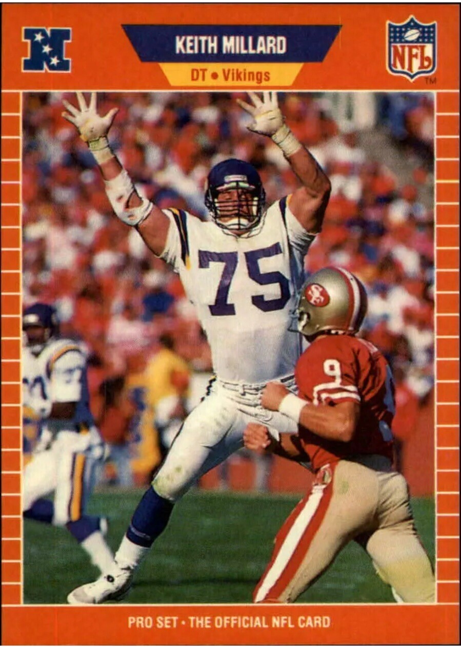 1989 Pro Set #237 Keith Millard - NM-MT Minnesota Vikings *FREE ...