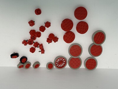 LEGO Vintage Red Train Wheels & Tires Lot – Assorted Parts for Train Cars | eBay
