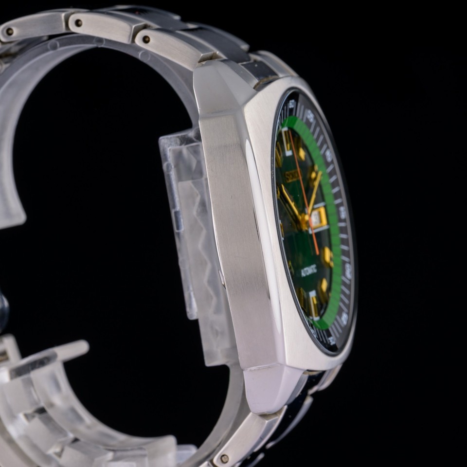 Seiko Recraft SNKM97 Green Automatic 43mm Steel Men's Watch | eBay
