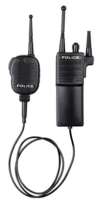 Police Radio Set Plastic Fancy Dress Prop Adults Kids Police Walkie ...