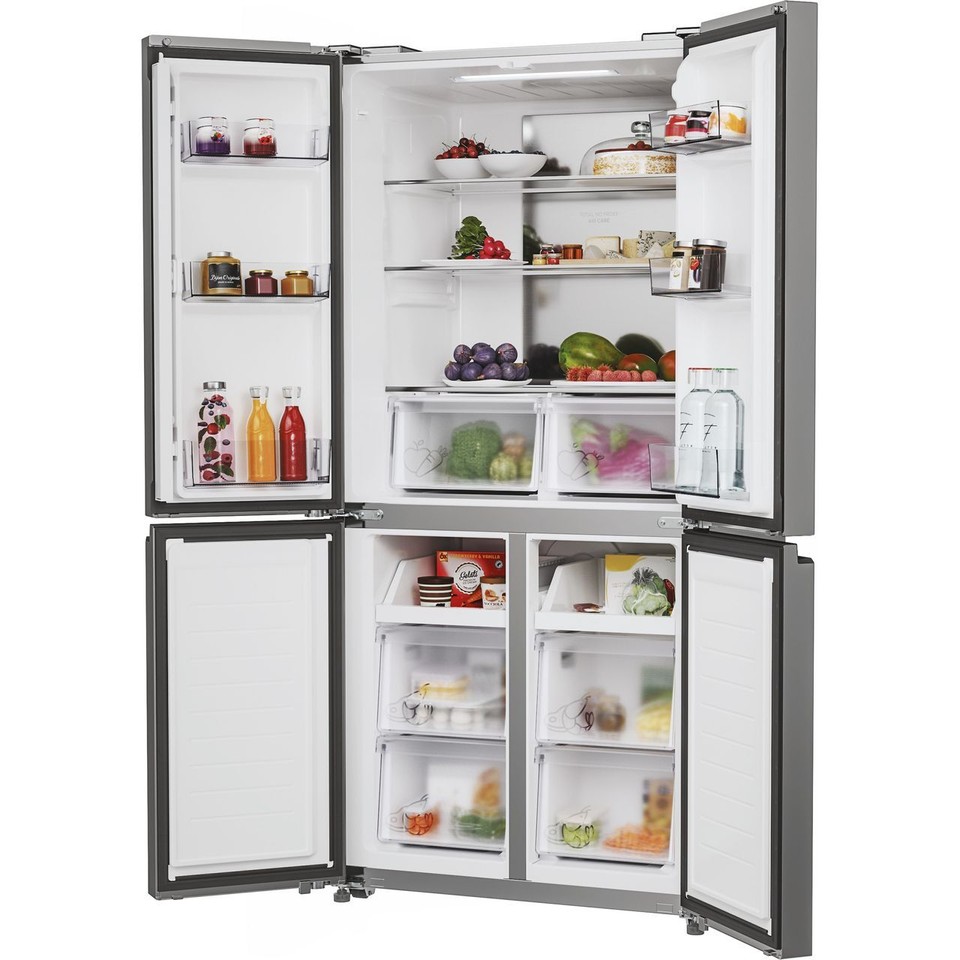 Hoover HHCR3818ENPL 83cm Frost Free American Fridge Freezer Inox E ...