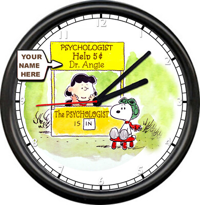 Personalized Psychology Psychologist Office Cute Gift Sign Wall Clock ...
