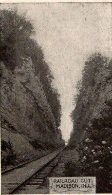 Railroad Incline Cut MI&L Madison Indianapolis Lafayette Madison ...