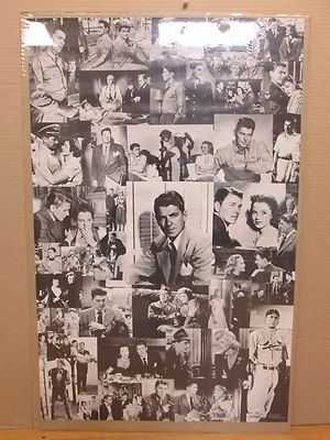 vintage Ronald Reagan black & white collage poster actor US president ...