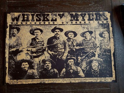 Whiskey Myers Official Poster Red Rocks 2023 Mint #93/250 Numbered | eBay