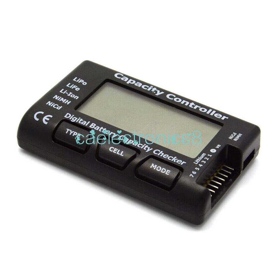 RC CellMeter-7 Digital Battery Capacity Checker For LiFe LiPo Li-ion ...