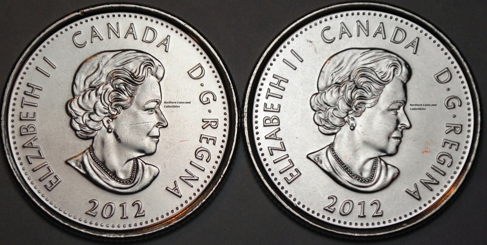 Canada 2012 Regular and Coloured Brock 25 cents Nice - BU Canadian ...