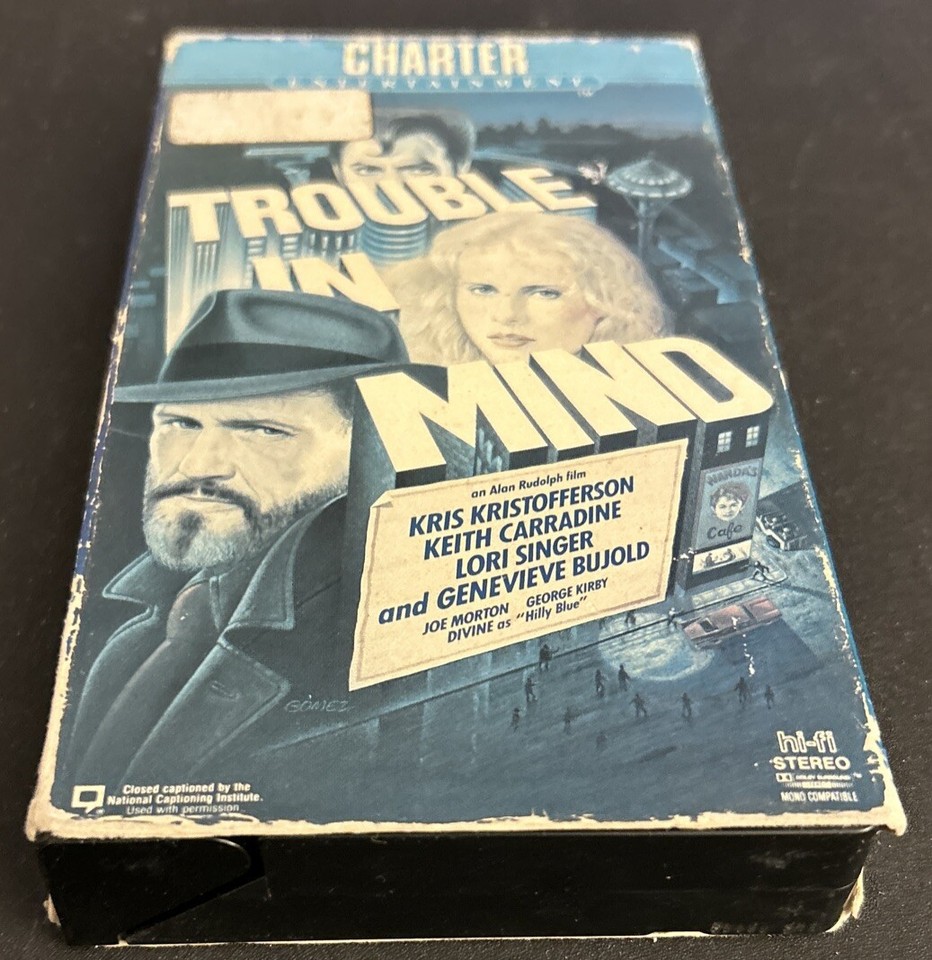 Trouble In Mind VHS Tape Kris Kristofferson Keith Carradine Lori Singer ...