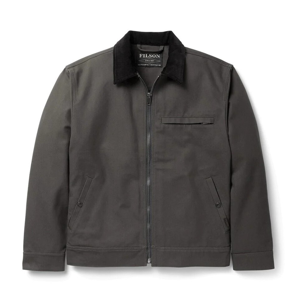 Filson Tacoma Work Jacket 20096828 Charcoal Dark Grey Black Canvas ...