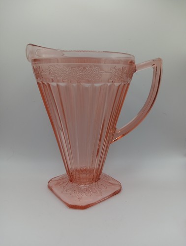 1930's Jeannette Glass Co Adam Depression Glass Pink Pitcher, 8" | eBay