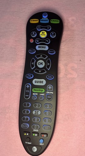 AT&T U-Verse S30-S1B Programmable IR Universal Remote Control W/ Manual ...