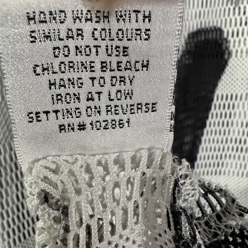 Dor Dor Couture Black & White Artsy Sheer Mesh Bell Sleeve Tunic ...